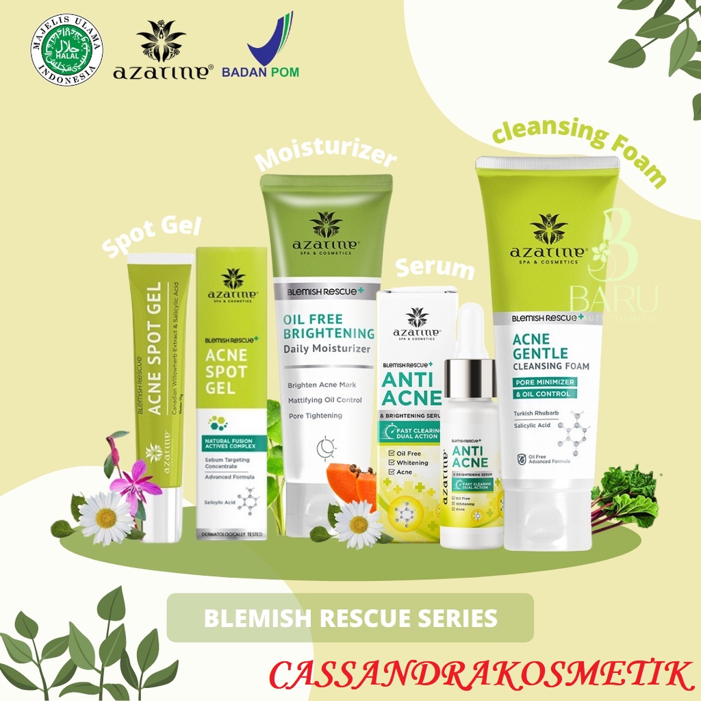Jual AZARINE INTENSE ACNE & REPAIR SERIES | ACNE GENTLE CLEANSING FOAM ...
