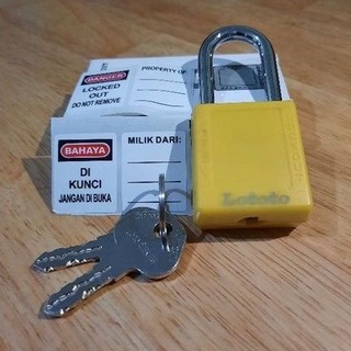 Jual LOTOTO L410 Kuning, Gembok Safety Loto Padlock Safety Lockout ...