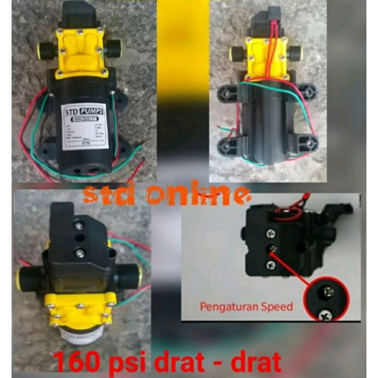 Jual Pompa steam mini 160psi 12v ( MODEL DRAT-DRAT) | Shopee Indonesia