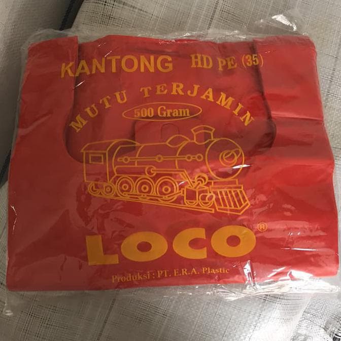 Jual KANTONG PLASTIK LOCO TEBAL MERAH / PLASTIK LOCO TEBAL MERAH UKURAN ...