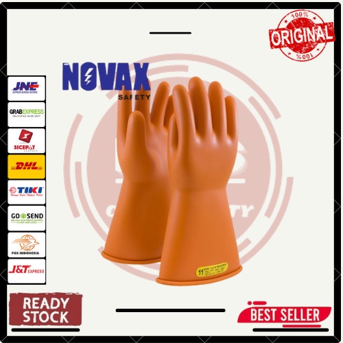 Jual sarung tangan listrik novax electrical glove class 0 (1000V) ORIGINAL | Shopee Indonesia
