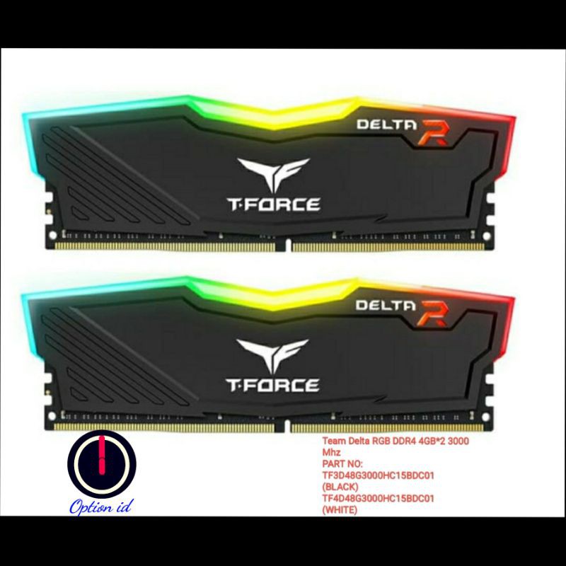 Jual RAM Team delta TForce RGB 8GB - 2x4Gb DDR4 3000Mhz | Shopee Indonesia