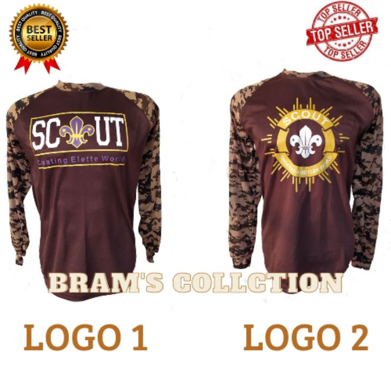 Jual Baju Kaos Loreng Motif Pramuka, Scout , Raglan Lengan Panjang ... Jual Baju Kaos Loreng Motif Pramuka, Scout , Raglan Lengan Panjang ...