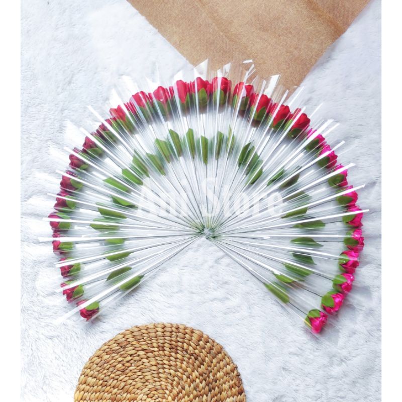 Jual Buket Bunga Satu Tangkai (Satin)/Buket Murah/Buket Mawar/Buket ...