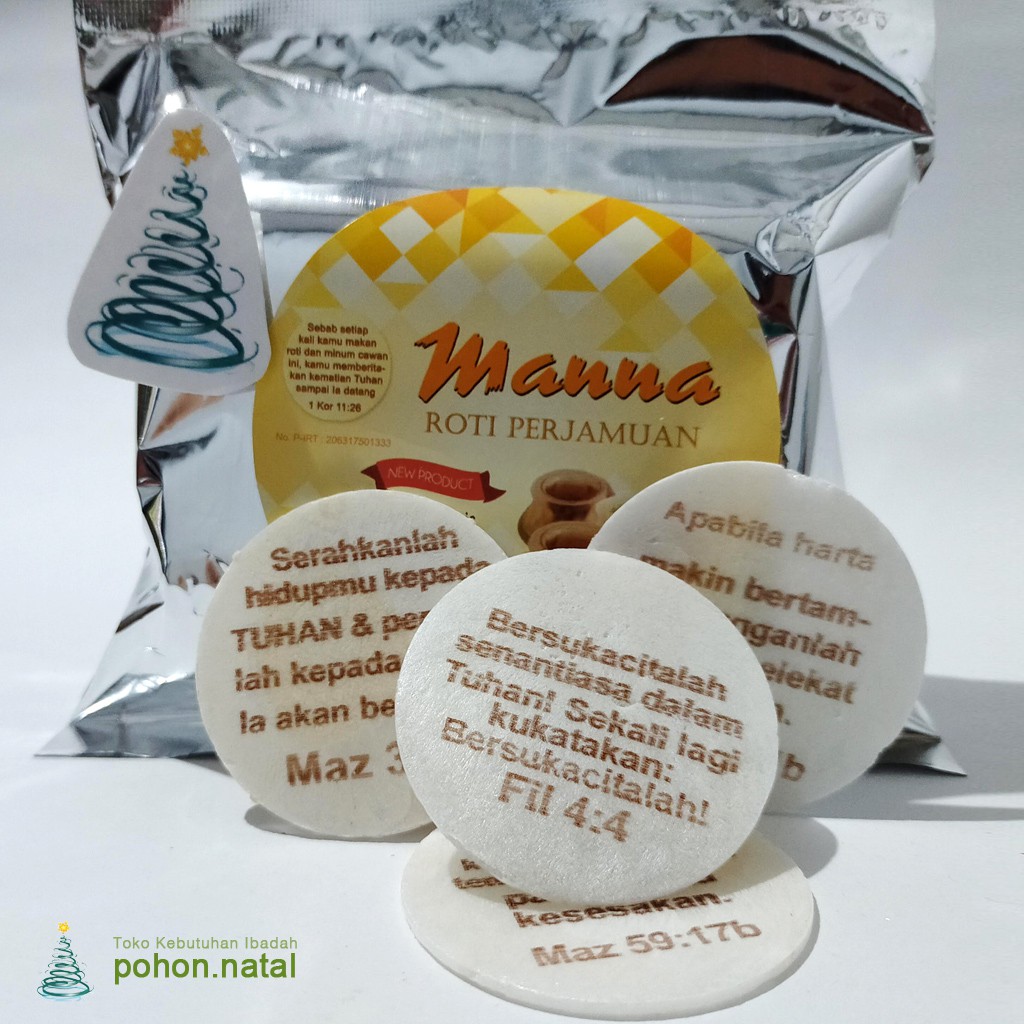 Jual Hosti Ayat Manna Roti Perjamuan 100pcs Indonesia|Shopee Indonesia