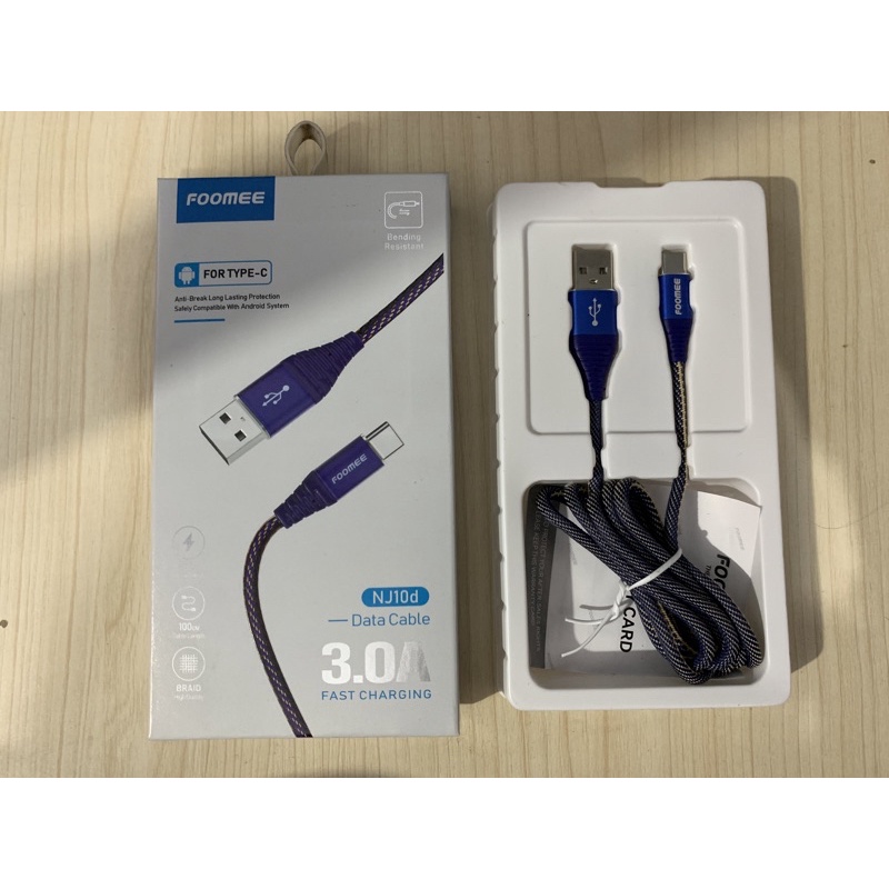 Jual KABEL DATA FOOMEE NJ10D (TYPE C) | Shopee Indonesia