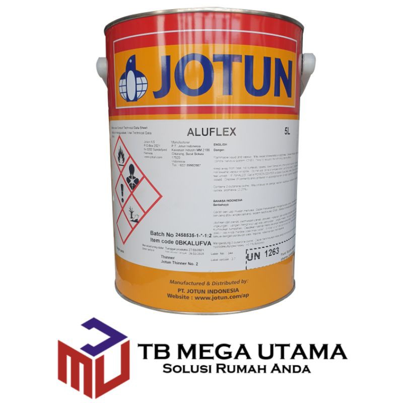 Jotun Aluflex Alumunium 5 Liter | Cat Alkyd Primer Top Coat Industrial ...