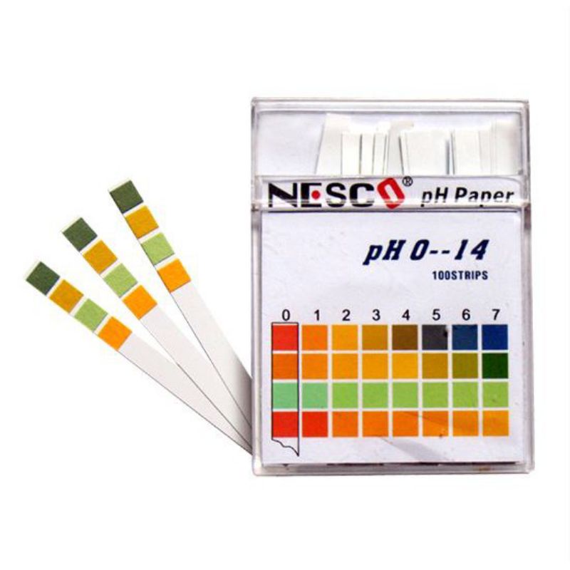Jual kertas ph tester kertas lakmus ph 0-14 100 test strip paper litmus ...