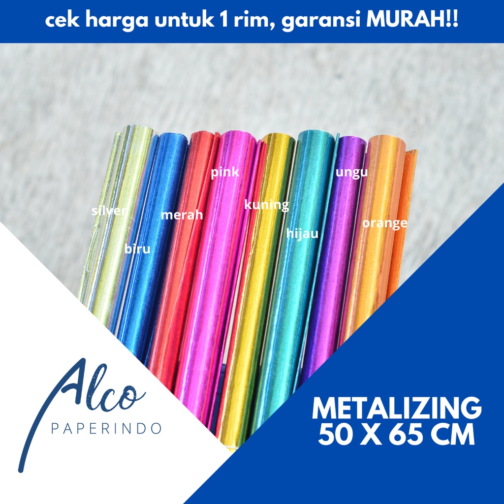 Jual Kertas Mas Metalizing Plano 50 x 65 cm TERMURAH Indonesia|Shopee ...