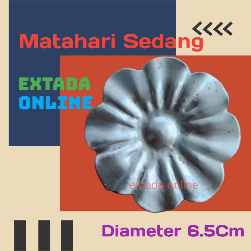 Jual Bunga matahari ukuran sedang plat besi ornamen pagar tralis ...