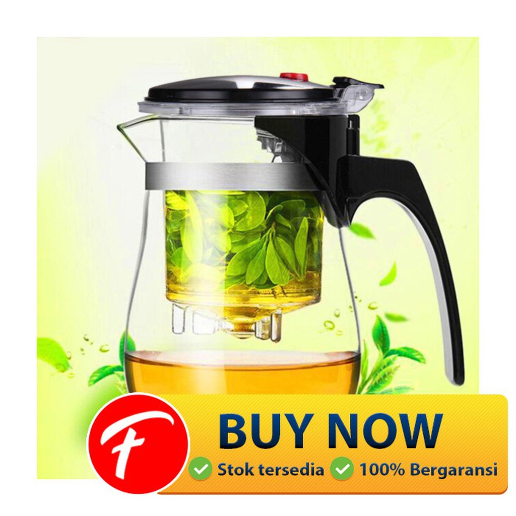 Jual Homadise Teko Pitcher Teh Chinese Teapot Maker 500ml - Transparent ...