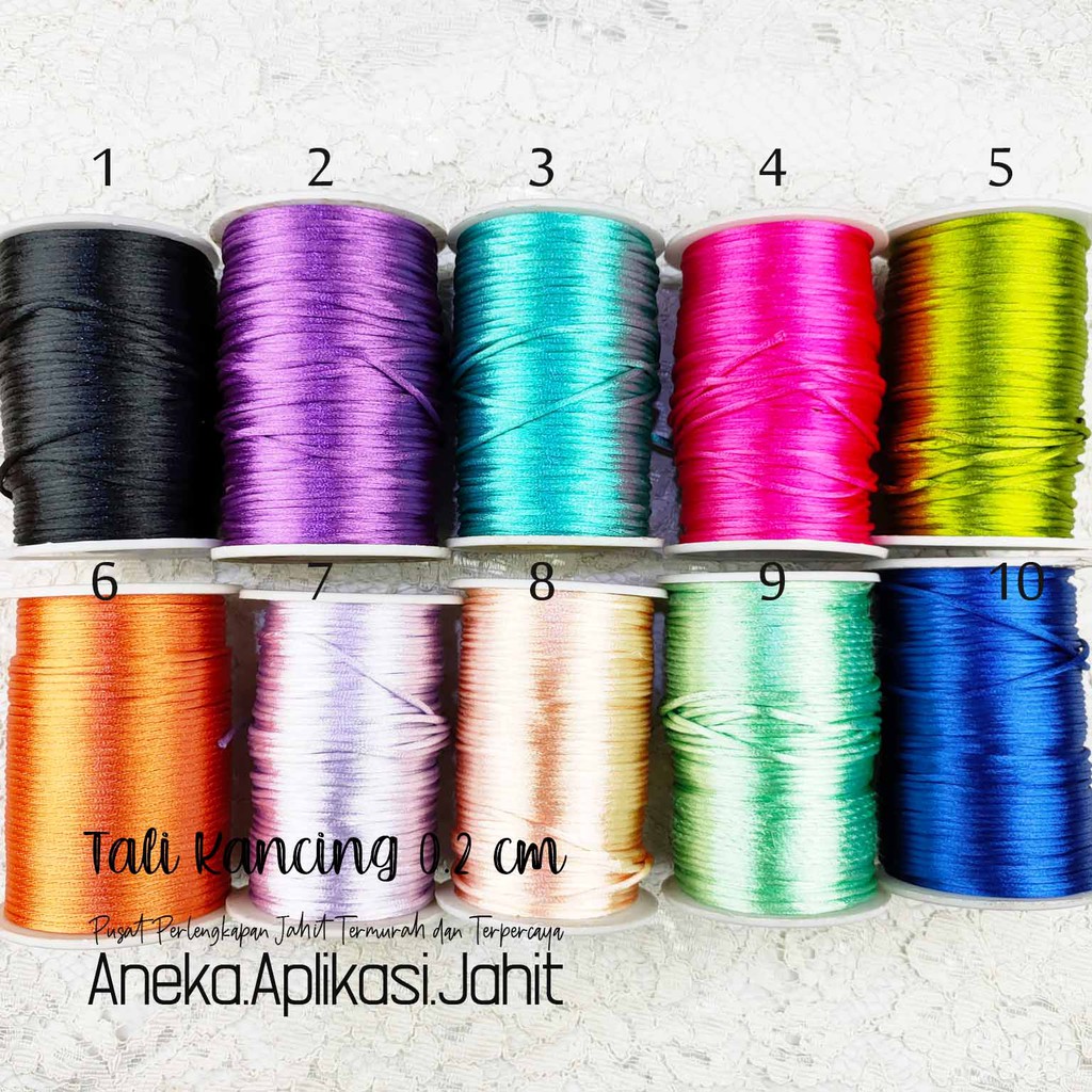 Jual [2/2] 10 METER TALI SANGHAI / TALI SENGKELIT / TALI KANCING / TALI ...