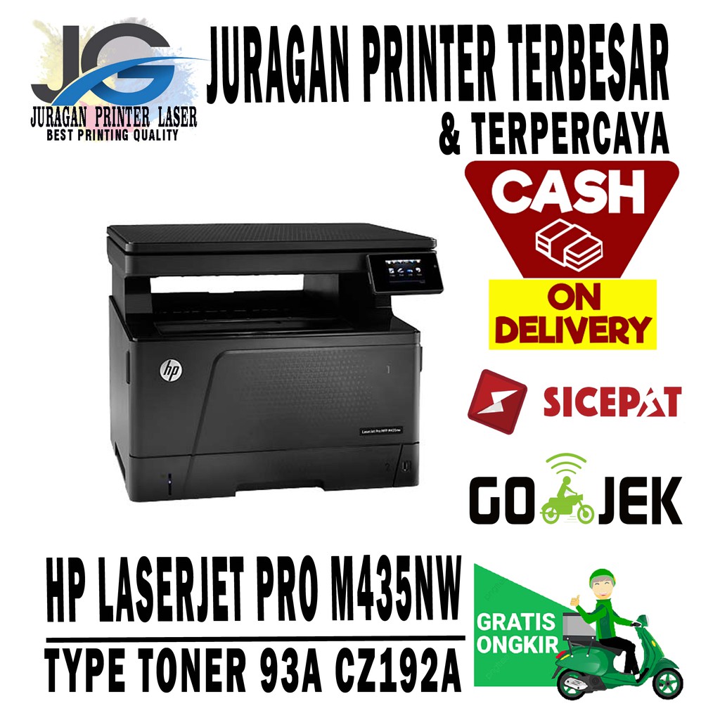 Jual Printer HP Laserjet Pro MFP M435nw - A3 fotocopy scan M 435 nw ...