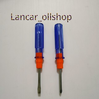 Obeng Bolak Balik Transparan 4 inch / Obeng Min Plus / Obeng Belimbing ...