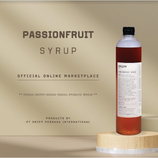 Jual DRiPP Passion Fruit Syrup - Perasa Minuman Berbentuk Sirup Markisa ...