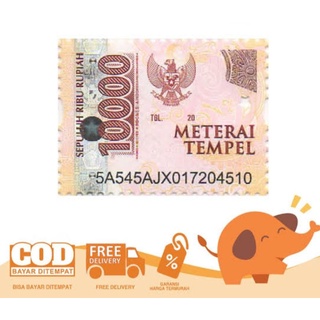 Jual Materai 10000 ASLI Materai Tempel | Shopee Indonesia