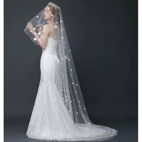 veil cantik/ veil wedding,nikah,pengantin 3 meter | Shopee Indonesia