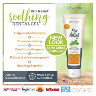 Jual Oxyfresh super relief dental gel kemasan kecil Indonesia|Shopee ...