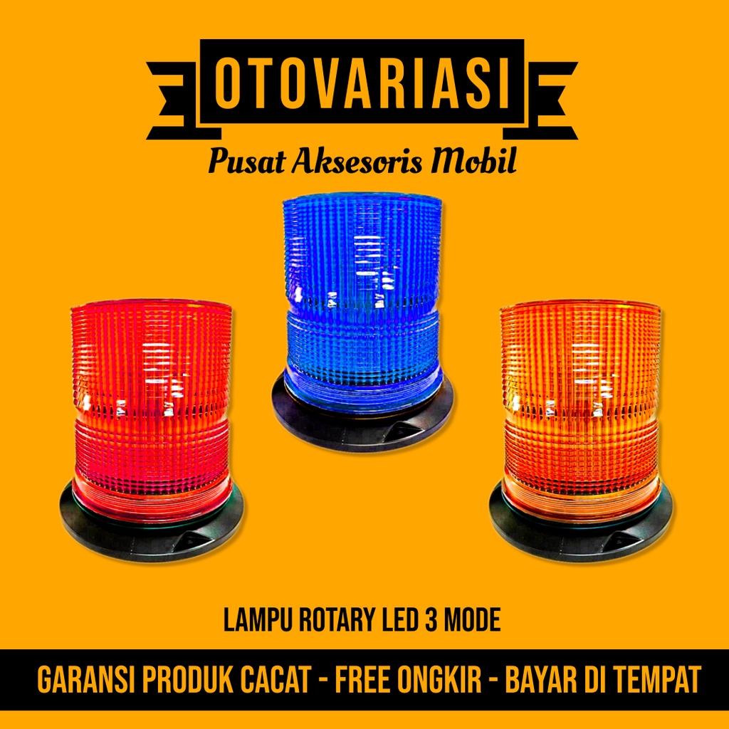 Jual Lampu Variasi Rotari Rotary Rotator Warning Light Universal LED ...