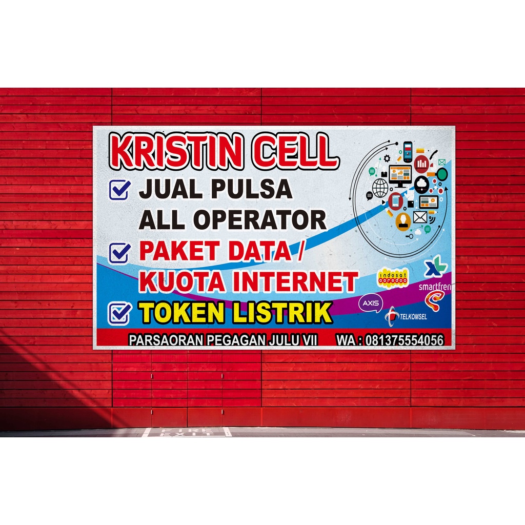 Jual Cetak Spanduk Banner Untuk Jual Pulsa, Token,, Paket Data dan ...