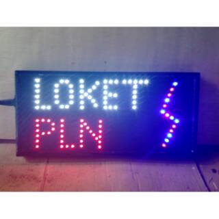 Jual Led sign / tulisan lampu led loket pln | Shopee Indonesia