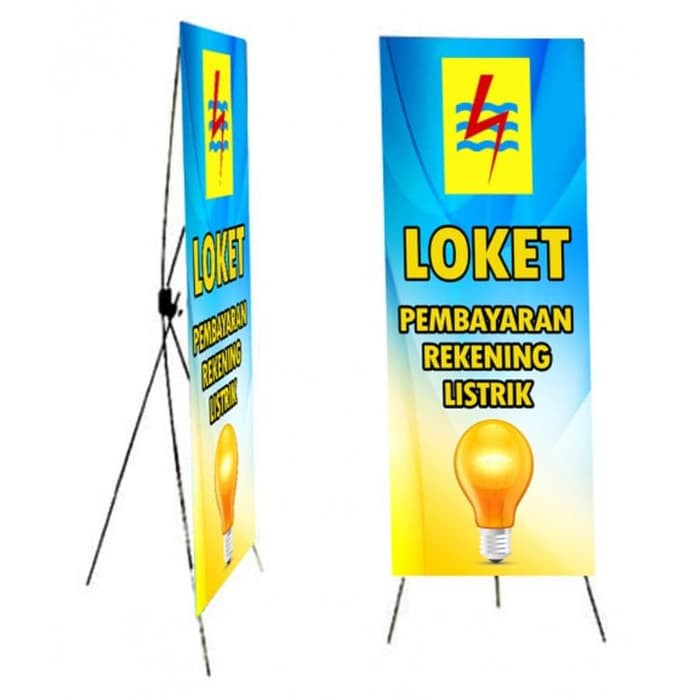 Jual X-banner / Spanduk / Banner Tripod / Standing Banner (KHUSUS GOJEK ...
