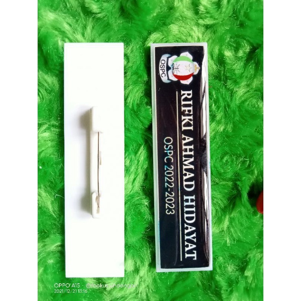Jual NAMETAG/NAMETAGE/NAMETAG AKRILIK/PAPAN NAMA AKRILIK/NAMA DADA ...