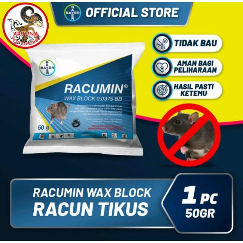 Jual RACUMIN WAX BLOCK Racun Tikus Ampuh Mati Kering 50gr | Shopee ...