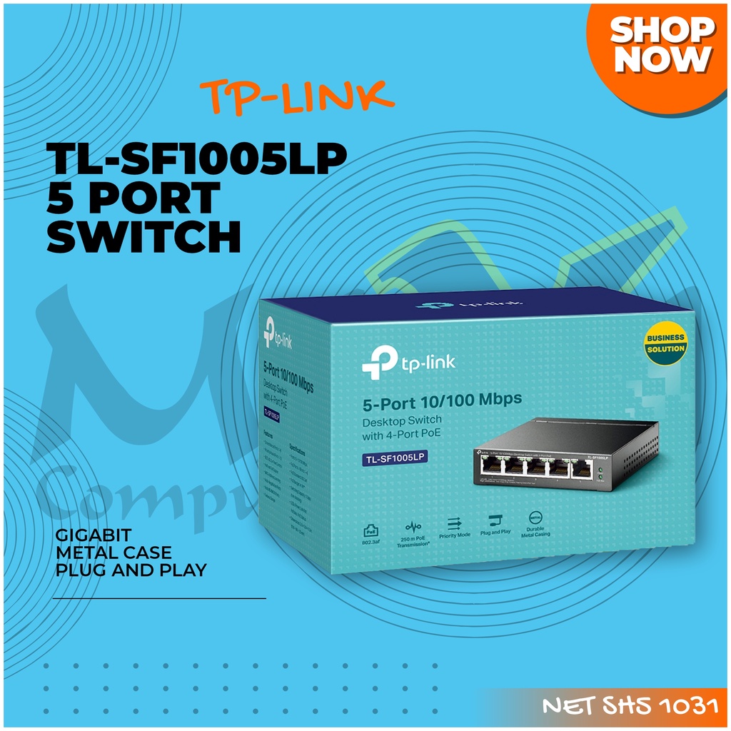 Jual TP-Link TL-SF1005LP 5-Port 10/100Mbps Desktop PoE Switch with 4-Port PoE Indonesia|Shopee ...
