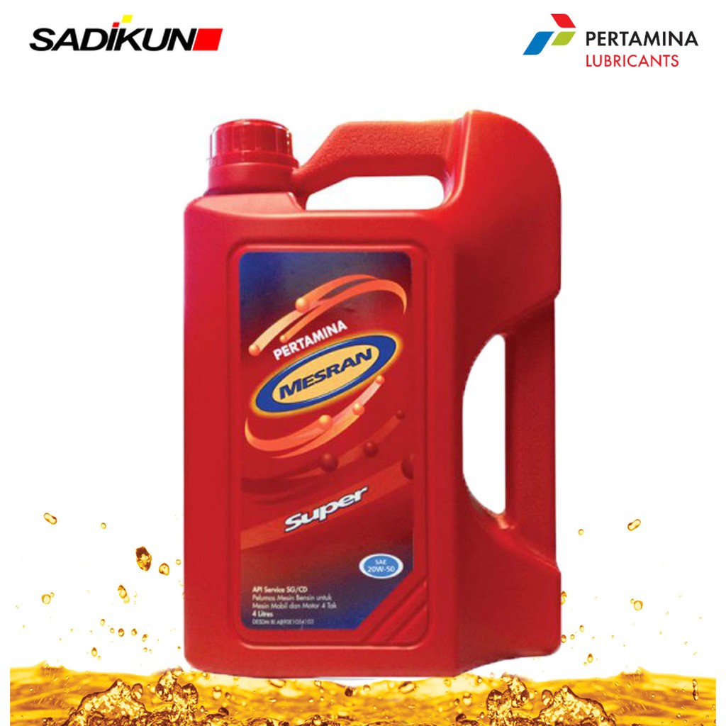 Jual Pertamina Mesran Spr Min 20W-50 Sg/Cd Pl1 4 Liter | Shopee Indonesia