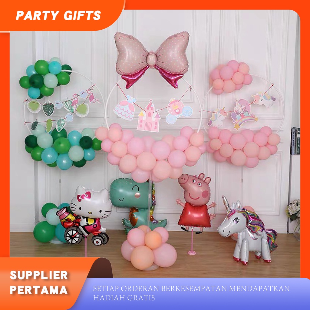 Jual Standing Balon Holder Bulat / Stand Balon Bentuk Lingkar 163cm x ...