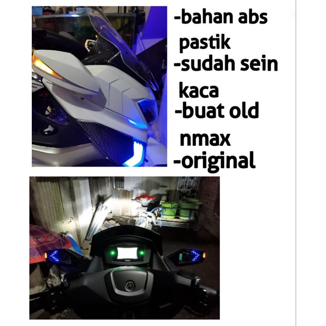 Jual Spion Lipat Nmax Variasi Lengkap LED DRL + Runing sein 3 in 1 B1 ...