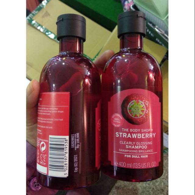 Jual Strawberry shampoo strawberry 400 ml the body shop | Shopee Indonesia