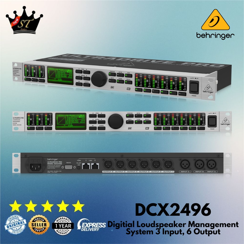 Jual Behringer DCX2496 DCX-2496 DCX 2496 DLMS Speaker Management ...