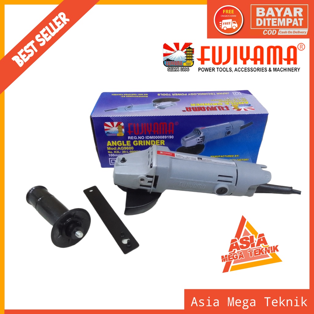 Jual Mesin Gerinda Tangan 4 inch AG9600 Fujiyama Grinda Grenda / Angle ...