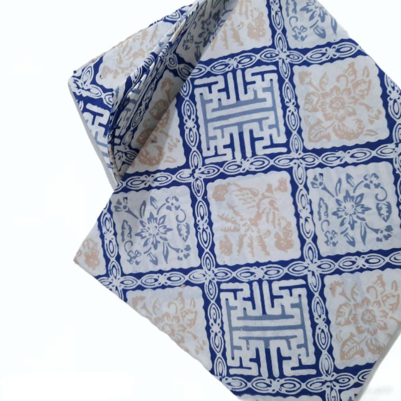 Jual Kain Batik cap katun 3warna coksu mix grey mix navi motif granit ...