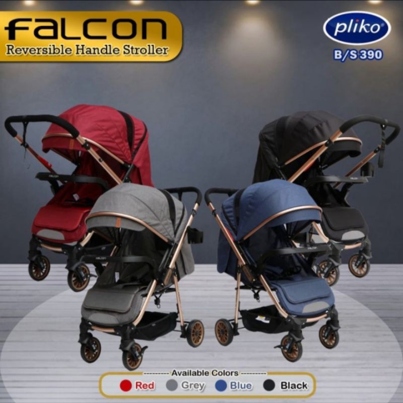 Jual Stroller Pliko Falcon 390 Reversible Handle - Kereta Dorong Dua ...