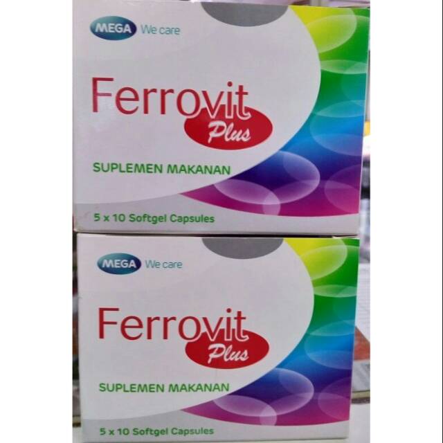 Jual FERROVIT PLUS isi 50 sofgel mencegah dan atasi anemia | Shopee ...