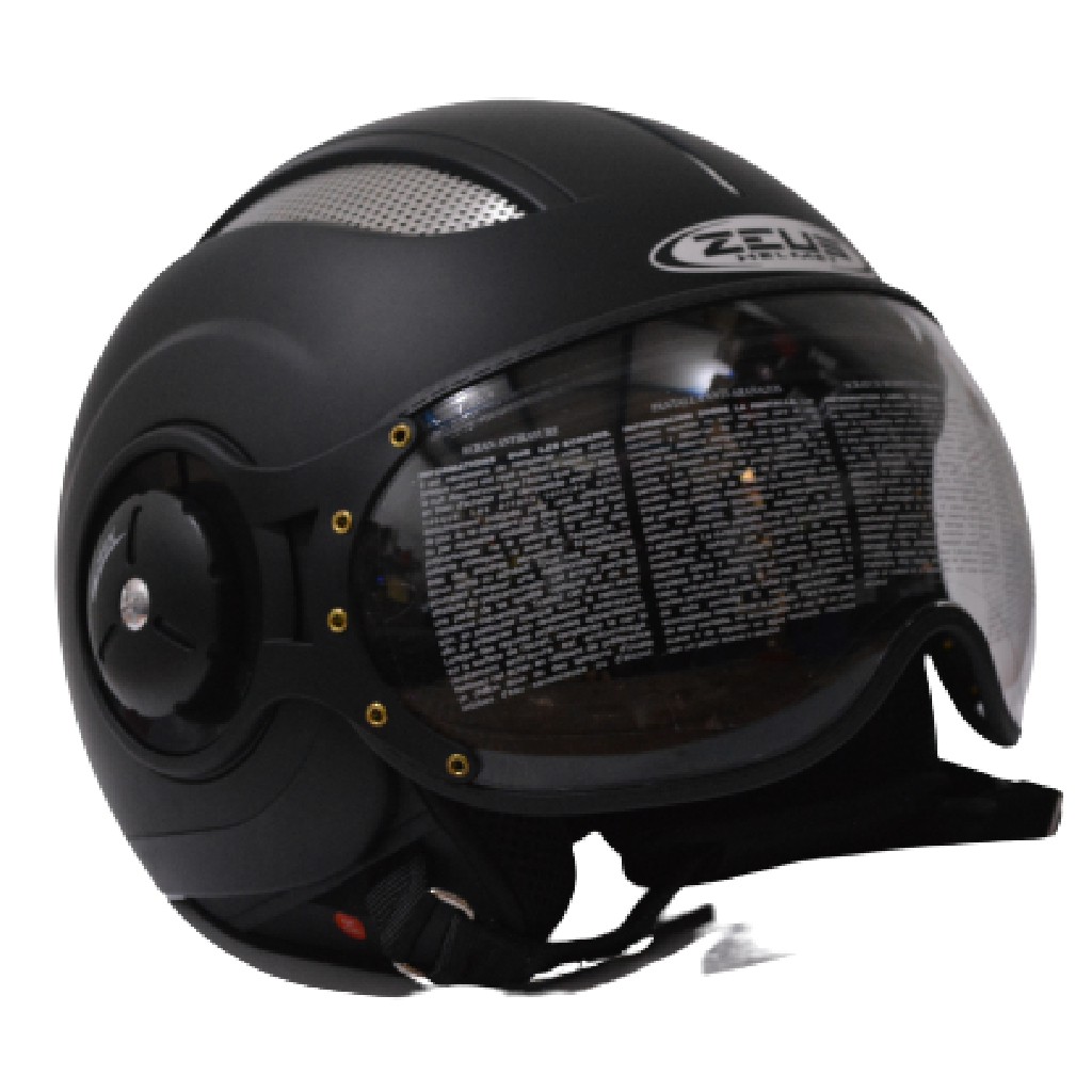 Jual Helm Motor Zeus ZS-218 Black Ukuran M Original SNI | Shopee Indonesia