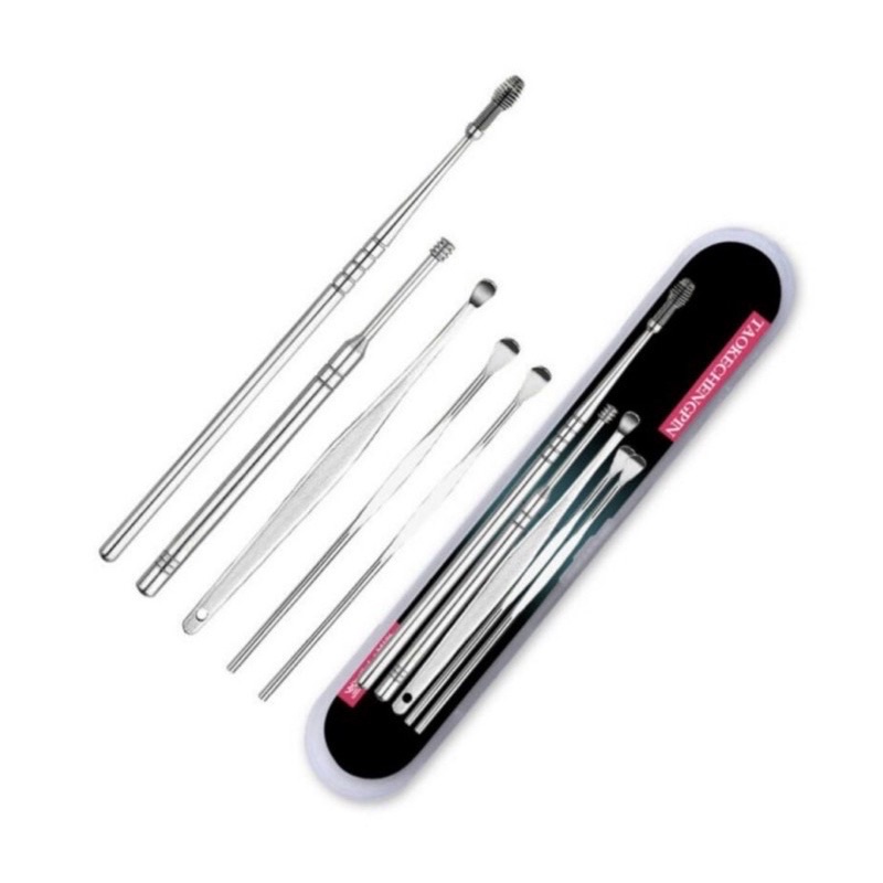 Jual SET ALAT PEMBERSIH TELINGA 5 IN 1 / Alat korek kuping telinga ...