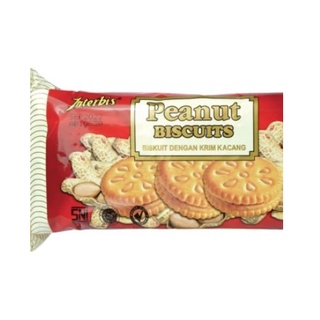 Jual INTERBIS PEANUT MINI CRACKERS BISKUIT KACANG 160 GR | Shopee Indonesia