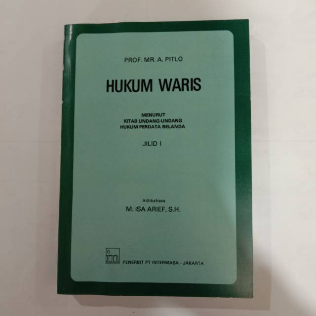 Jual HUKUM WARIS MENURUT KITAP UNDANG UNDANG HUKUM PERDATA BELANDA JILID 1 | Shopee Indonesia