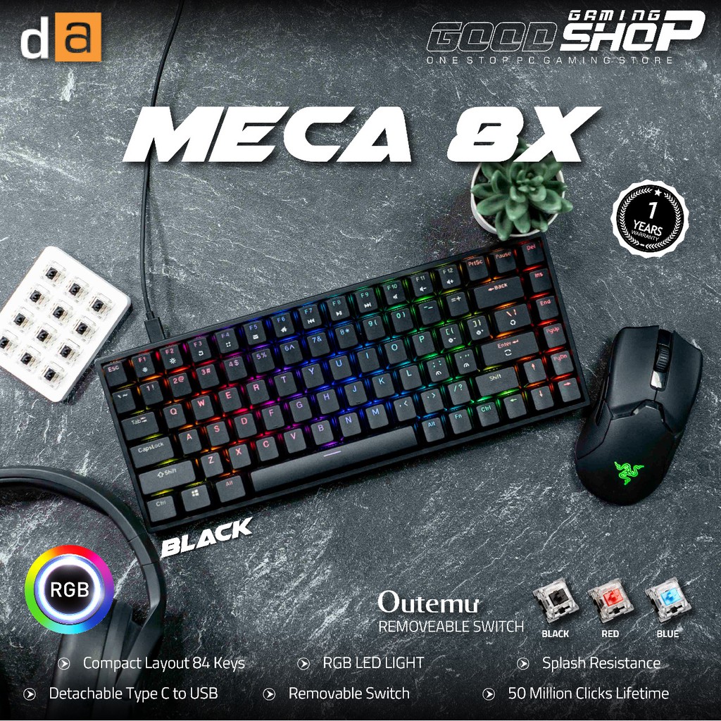 Jual Digital Alliance Meca 8X 8 X Keyboard Gaming Indonesia Shopee