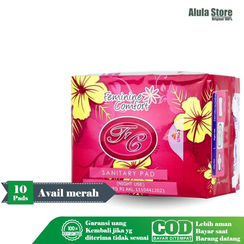 Jual AVAIL PANTYLINER MERAH PEMBALUT WANITA HARIAN DATANG BULAN ...