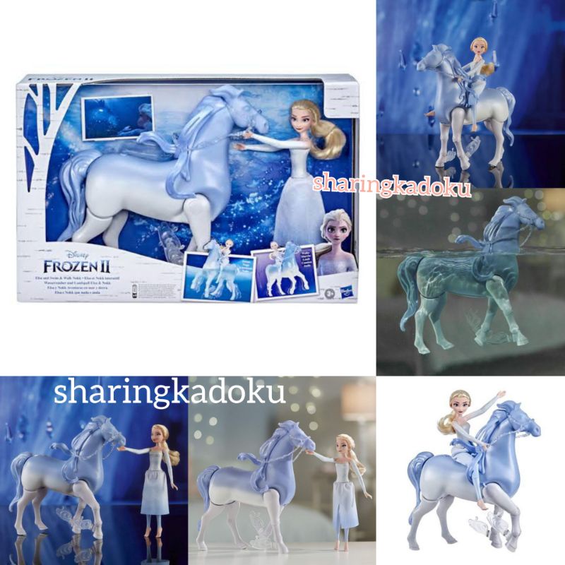 Jual Boneka Elsa Walking Nok Swimming Frozen II Kuda Elsa bisa berenang ...