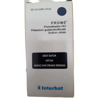 Jual Prome Sirup 60 ml INTERBAT/ Obat Batuk Anak dan Dewasa | Shopee ...