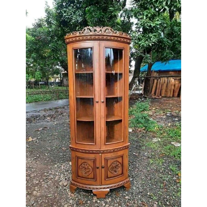 Jual LEMARI SUDUT JSTI,LEMARI HIAS SUDUT | Shopee Indonesia