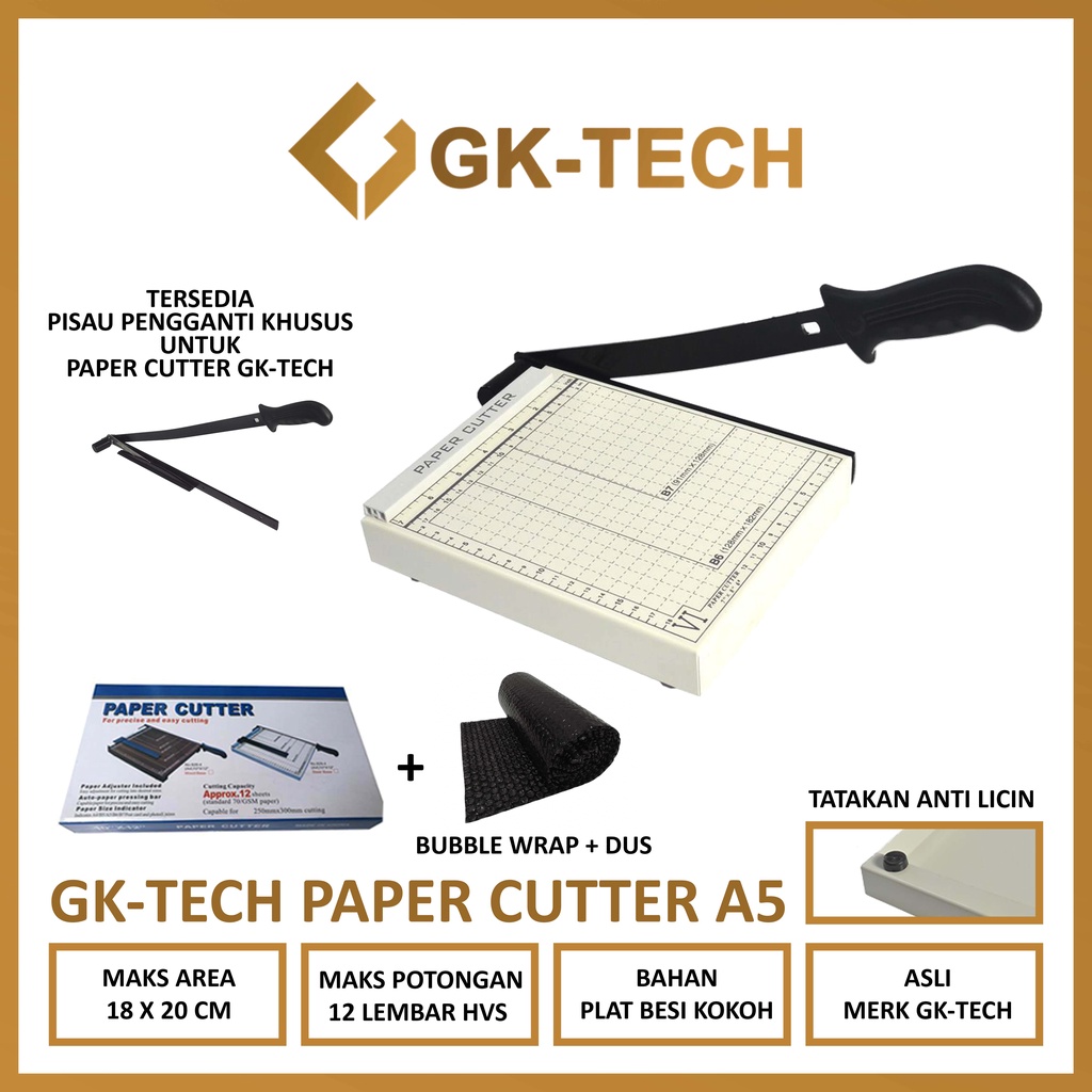 Jual Paper Cutter Mini A5 Alat Potong Mesin Pemotong Kertas Hvs