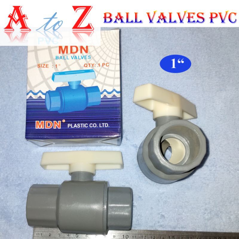 Jual stop kran pvc MDN 1"/ball valve 1 in/ball valve pvc 1 inch | Shopee Indonesia