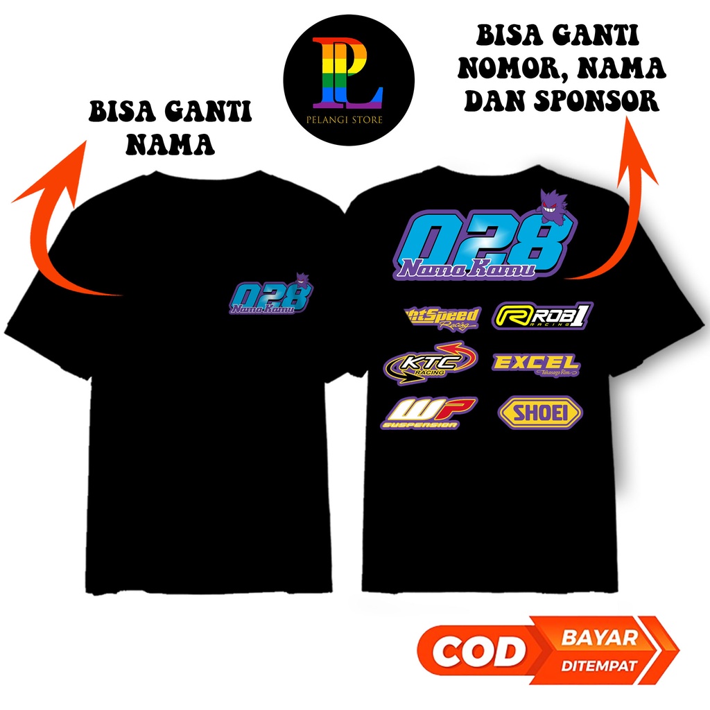 Jual KAOS BAJU RACING CUSTOM BISA REQUEST NAMA SENDIRI DAN NOMOR STAR ...